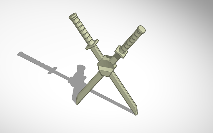 3D design Copy of Deadpool's swords from thingiverse - Tinkercad