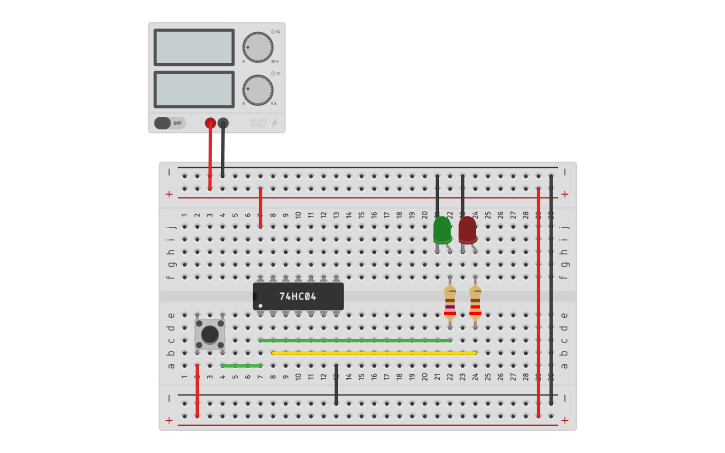 Circuit Design Πείραμα 5 Step 1 Push Button Tinkercad