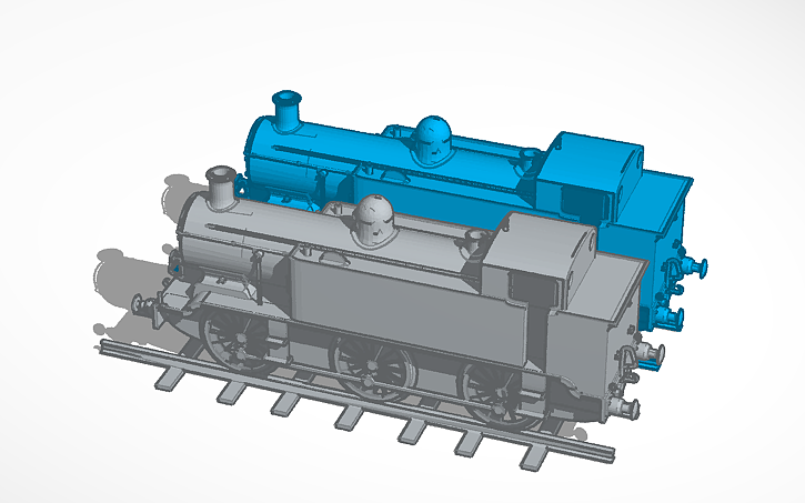 3D design LBSC 0-6-0 E2 Class Tank Engine - Tinkercad