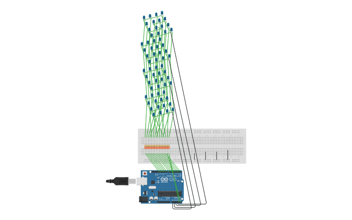 Circuit design Cubo LED - Tinkercad