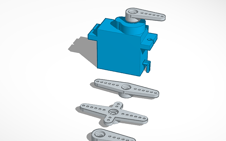 3D design Servo SG90 Taller de ciencias peques - Tinkercad