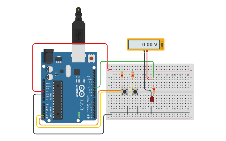 Circuit design Arduíno - PWM - Tinkercad