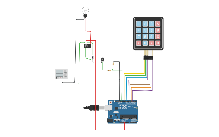 Circuit design CPE project (6,21,28,30) | Tinkercad