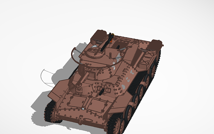 3D design type 97 chi-ha - Tinkercad
