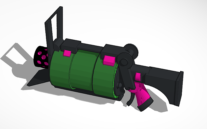3D design .52 gal Splatoon 2 - Tinkercad