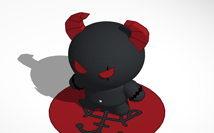 3D design Wrath demon - Tinkercad