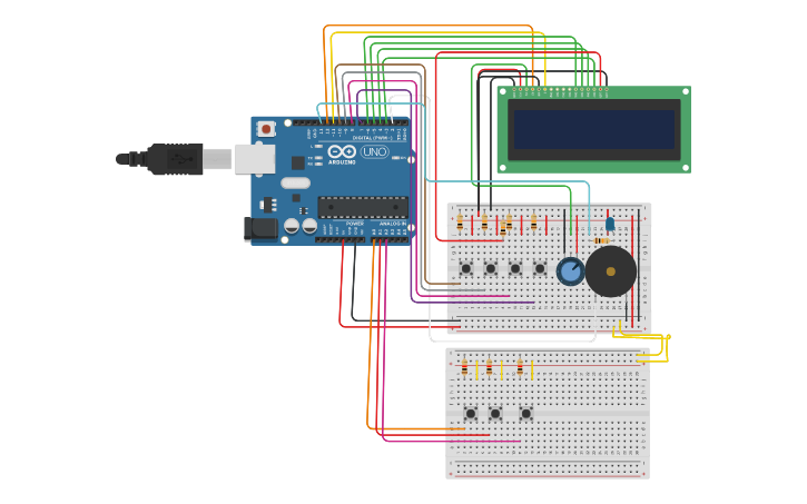 Circuit design Digital Clock With Alarm - Tinkercad