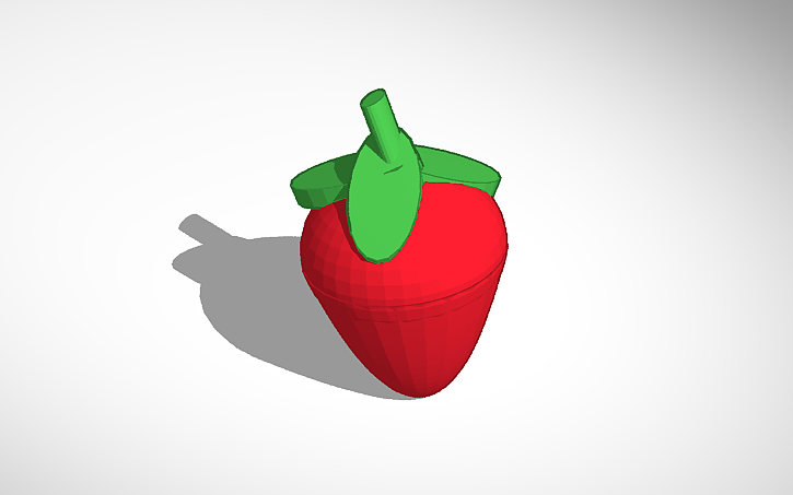 3D design Strawberry - Tinkercad