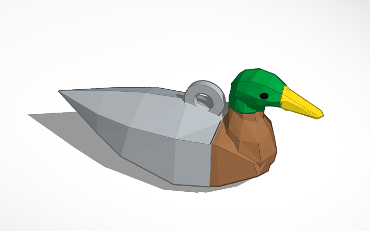 3D design Mighty Duck key - Tinkercad