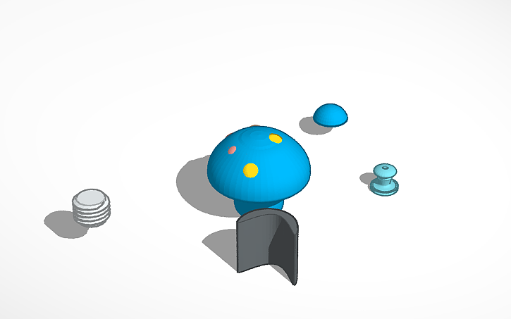 3D design Mushroom: SVG Revolve Demo | Tinkercad