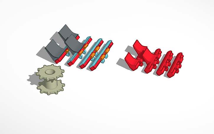 3D design Track links - Tinkercad