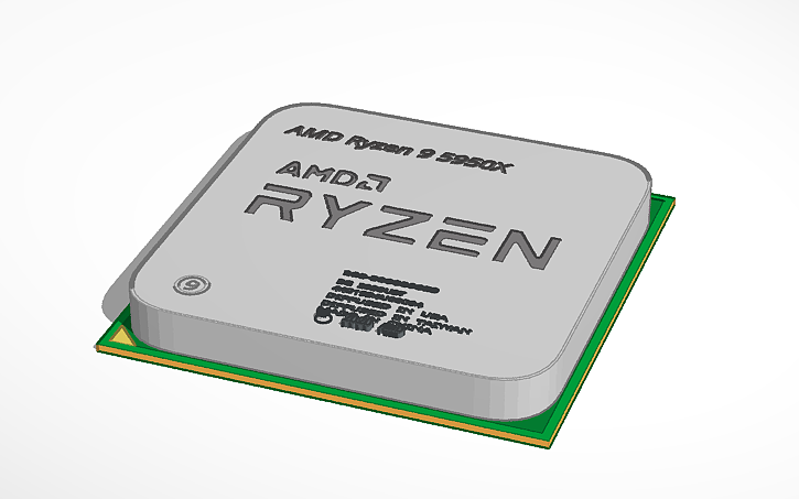 3D design Copy of ryzen 9 5950x - Tinkercad