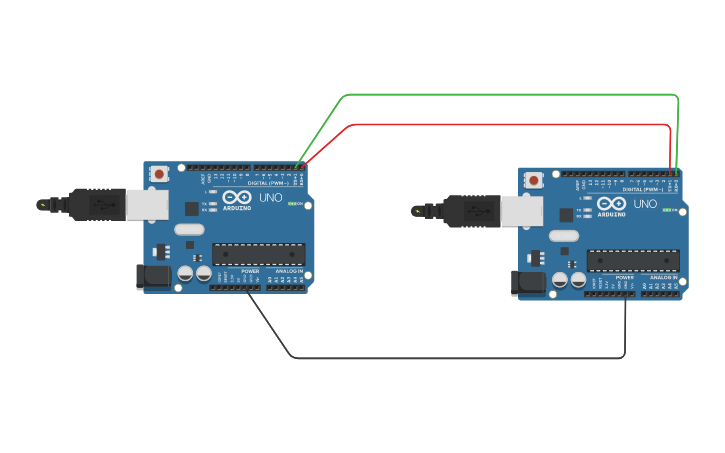 Circuit design UART send string - Tinkercad