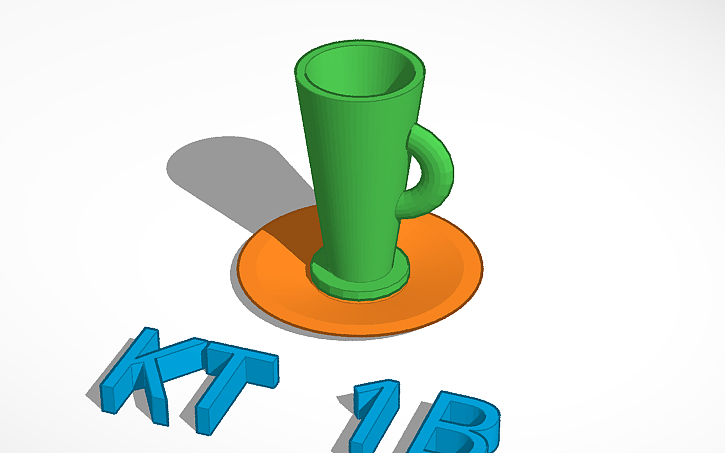 3D design kubek - Tinkercad