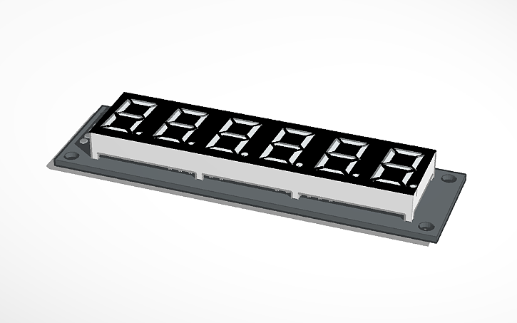 3D design Display TM1637 7-segment | Tinkercad 3D design Display TM1637 7-segment | Tinkercad