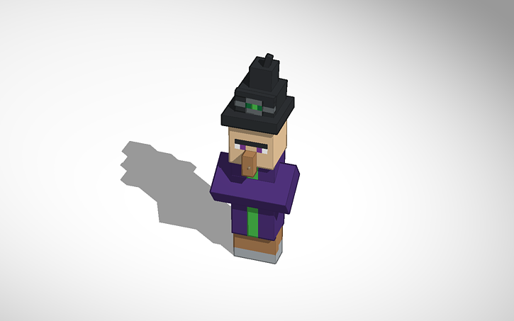3D design Minecraft Witch - Tinkercad
