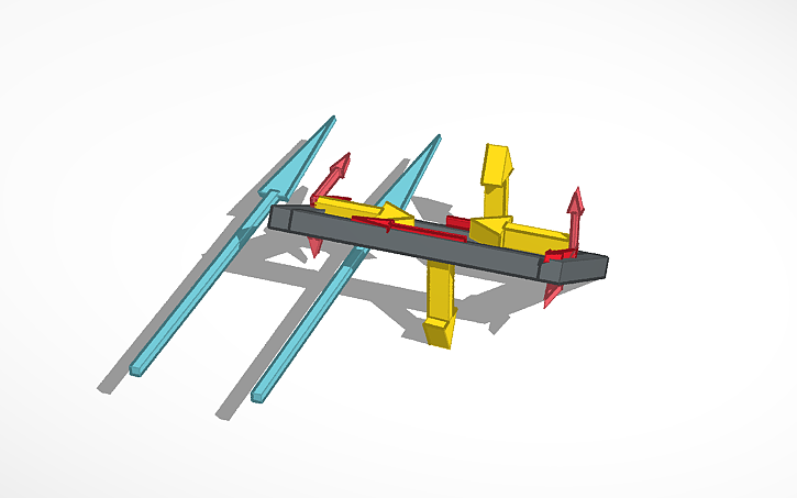3D design Torque on Rectangular Coil in 3D - Tinkercad