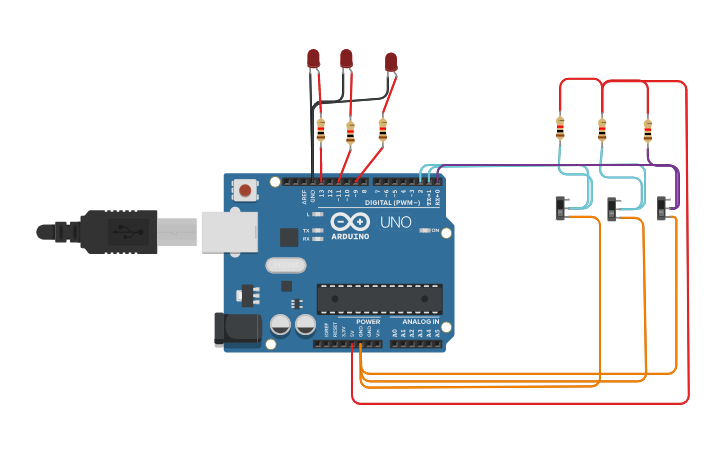 Circuit design atividade 2 - Tinkercad