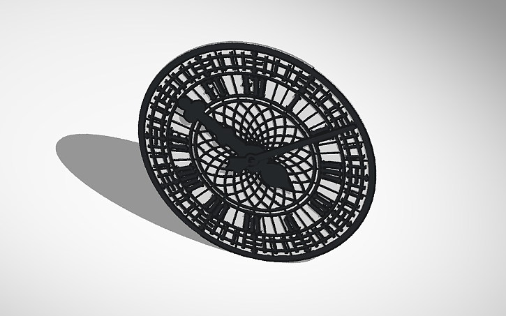 3D design Big Ben SIM LAB - Tinkercad