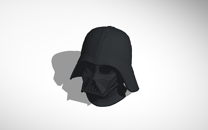 3D design wearable darth vader mask - Tinkercad
