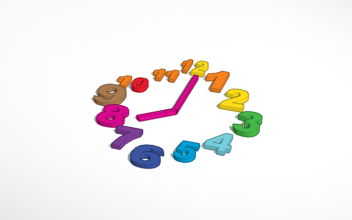 3d Design Clock Tinkercad