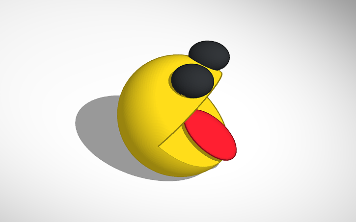 3D design PACMAN - Tinkercad