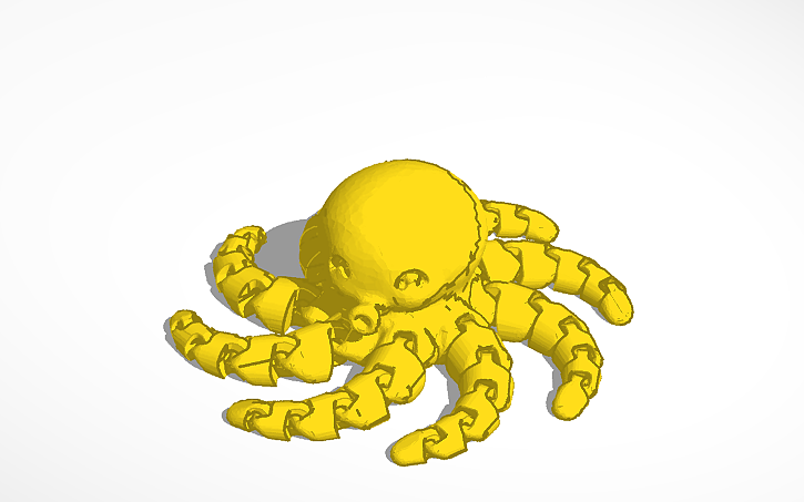 3D design Copy of Flexi Octo/Piers Penman - Tinkercad