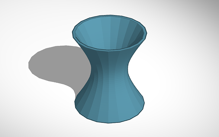 3D design hyperboloid cup - Tinkercad