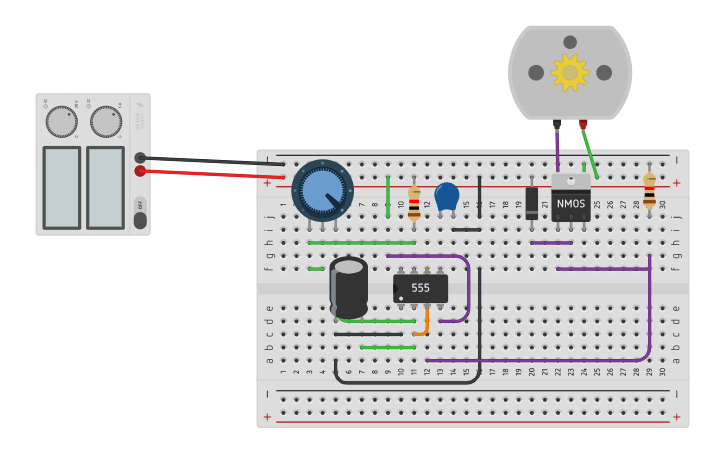 Circuit Design 555 Tinkercad