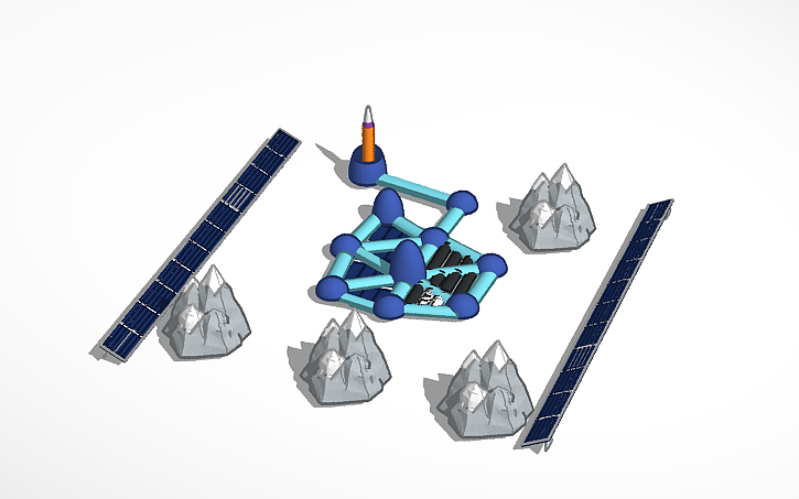 3D design base lunar1 - Tinkercad