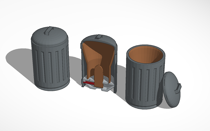 3D design Urban Camo Trashcan-plasmadynamic #Ion thruster #modularspace ...