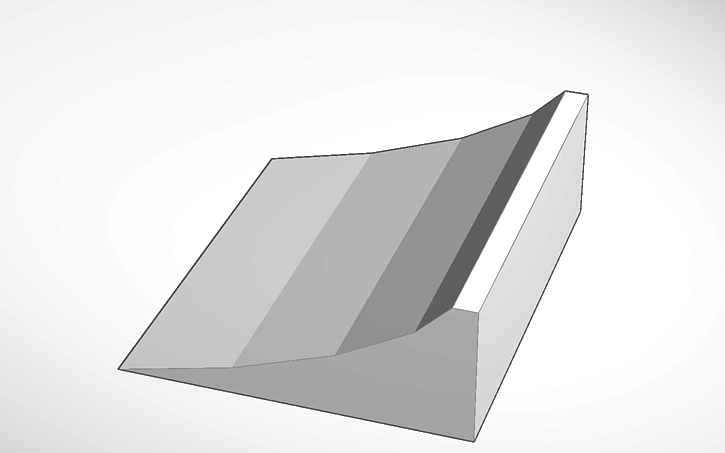 3D design Launch ramp - Tinkercad
