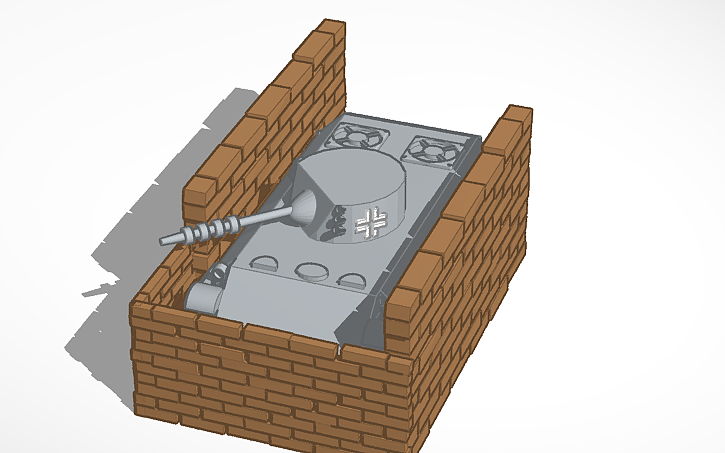 3D design german leopard vk1602 (custom) - Tinkercad