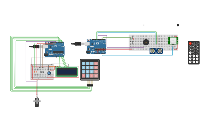Circuit design projeto alarme | Tinkercad