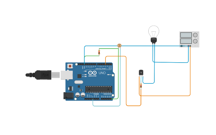 Circuit design 03-02-2022 Automatic Street Lighting system - Tinkercad Circuit design 03-02-2022 Automatic Street Lighting system - Tinkercad
