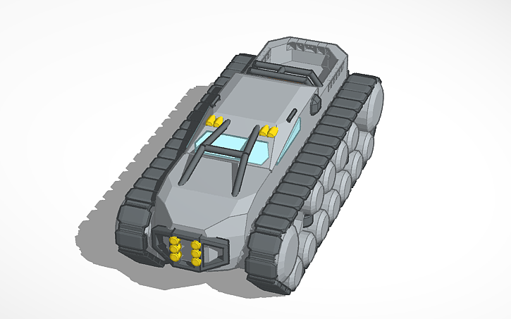 3D design tank - Tinkercad