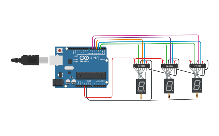 Circuit design SPI v1 - Tinkercad