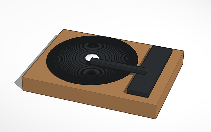 3D design Old CD player - Tinkercad