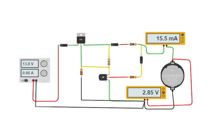 Circuit design Solar charger Controller Circuit - Tinkercad
