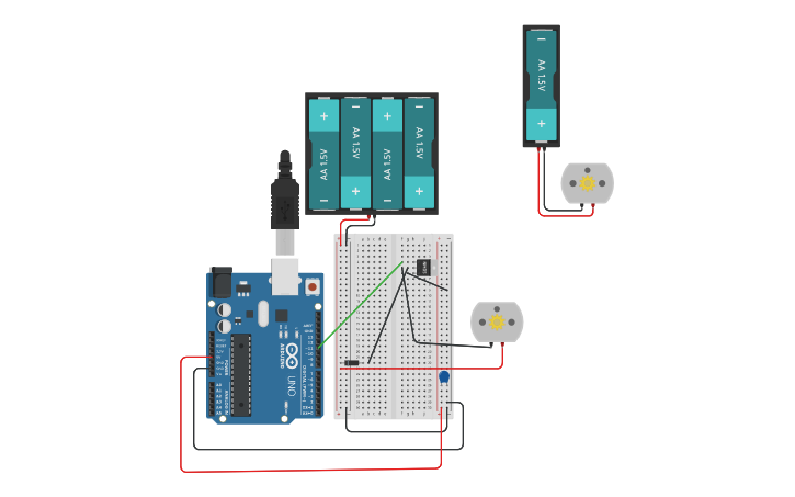 Circuit Design Single Direction Dc Motor Experiment Tinkercad