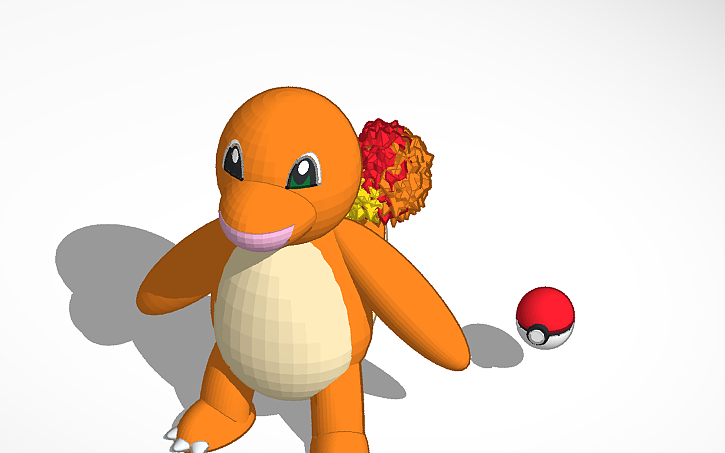 3D design Charmander - Tinkercad