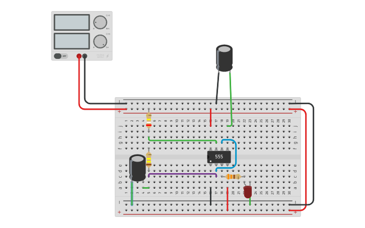 Circuit design Timer_astabile | Tinkercad