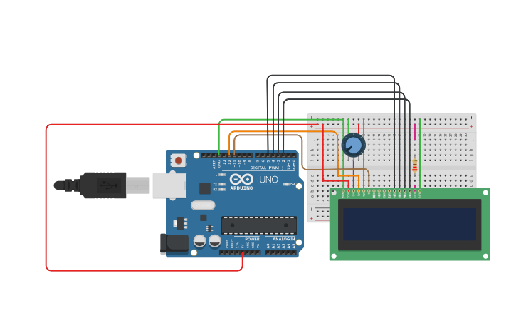 Circuit Design 11liquid Crystal Displays Lcd With Arduino Tinkercad