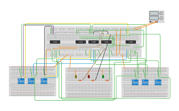Circuit design RPS - Tinkercad