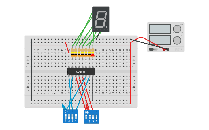 Circuit Design Cd4511 Circuito Decodificador Para Display De 7