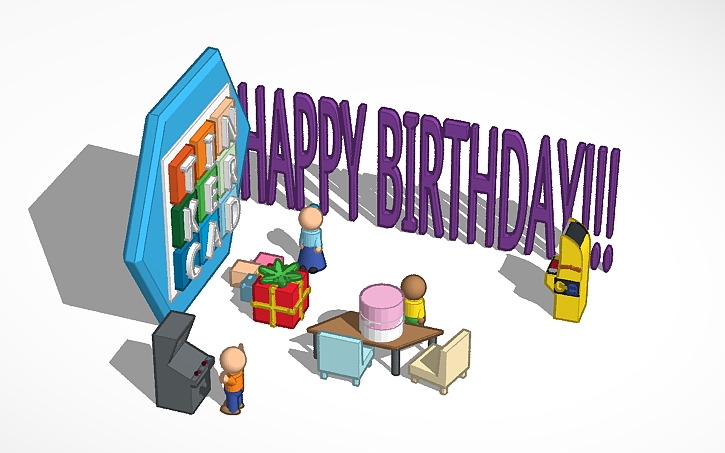 3D design Project 5 - Happy Birthday!!! | Tinkercad