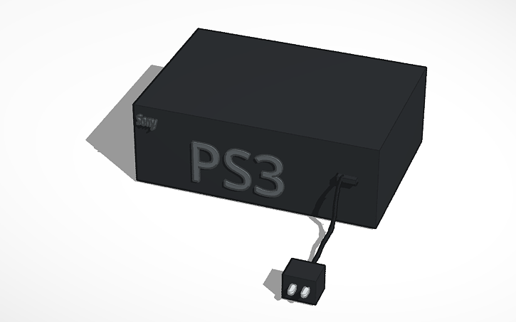 3D design PlayStation 3 - Tinkercad