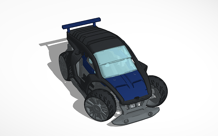 3D design 4x4 racing car - Tinkercad