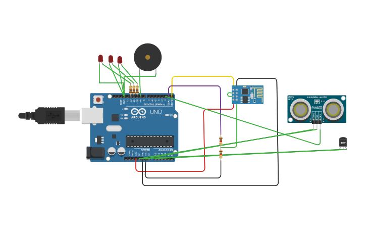 Circuit design Smart Agriculture Assistant Farming | Tinkercad