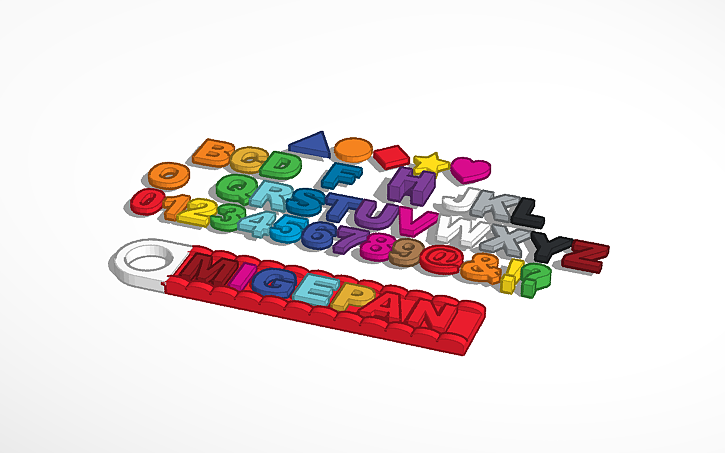 3D design Copy of Keyring | Tinkercad